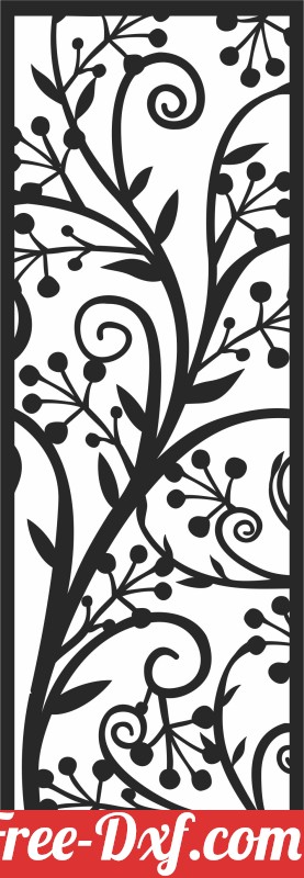 Download Wall door PATTERN NnXg7 High quality free Dxf files,