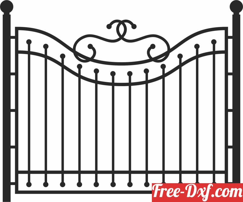 Download Decorative fences gates NxImb High quality free Dxf file