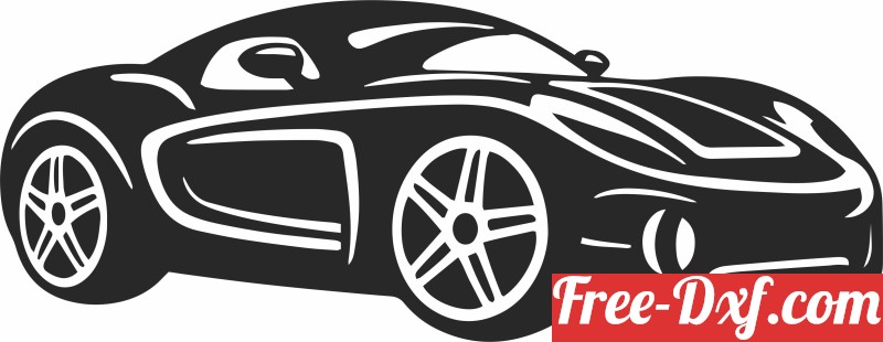 Download racing sport car O6im9 High quality free Dxf files, Svg,