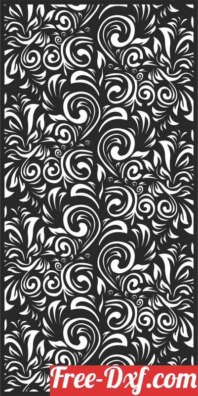 Download DECORATIVE Door Wall OfZdQ High quality free Dxf fil