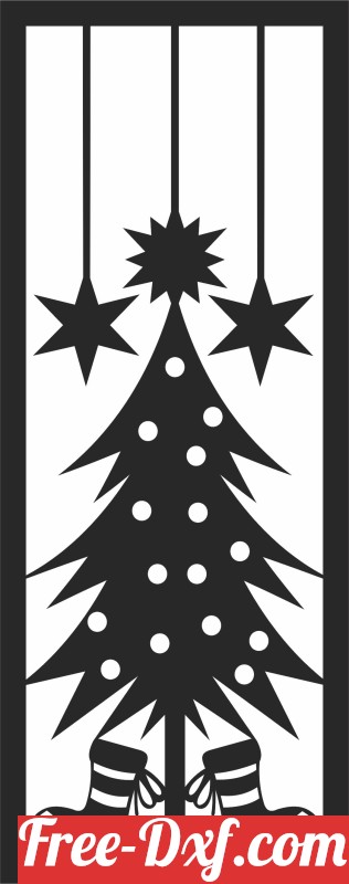 Download christmas tree wall decor OqjIH High quality free Dxf fi