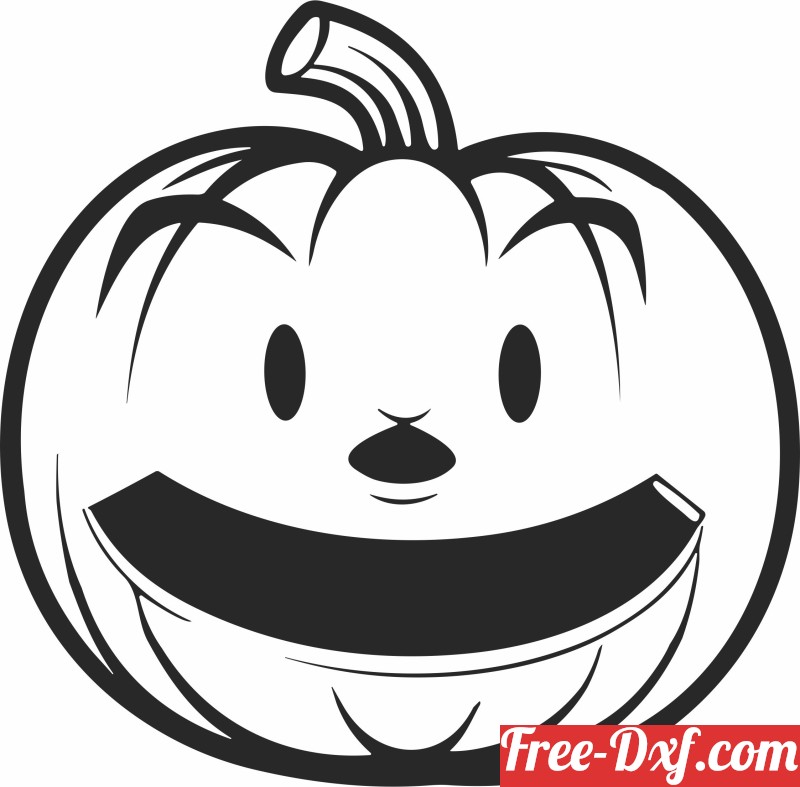 Download Pumpkin art Pcc5h High quality free Dxf files, Svg, Cdr