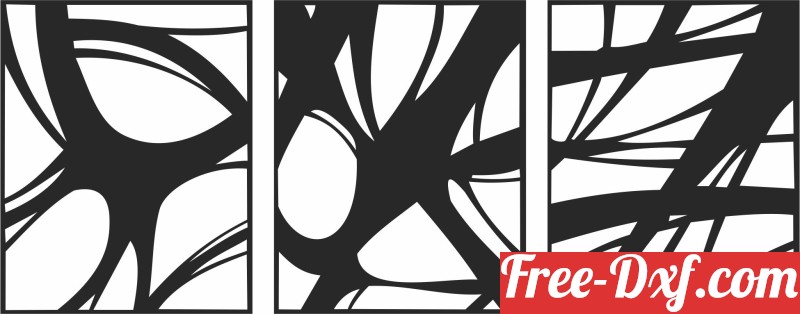 Download 3 Piece wall panels dxf Q9fWV High quality free