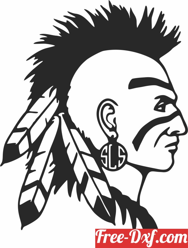 Download shawnee indian lima logo dxf QOPXa High quality free