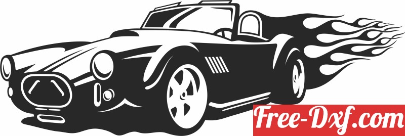 Download Shelby Cobra 427 race car dxf QZDOZ High quality free