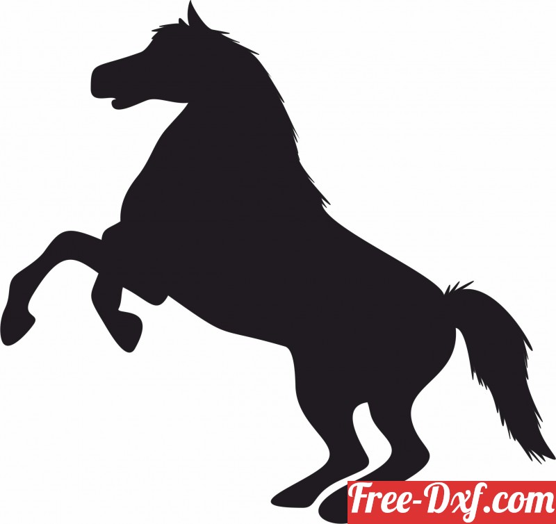 Download Horse Rearing art dxf QmxKv High quality free