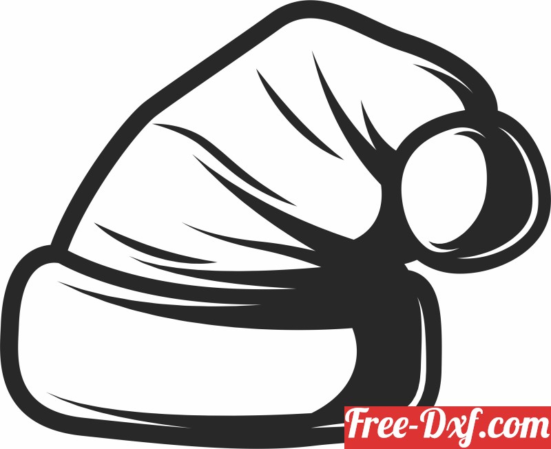Download christmas Santa claus hat Qti3r High quality free Dxf fi