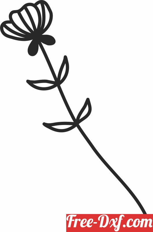 Download flower clipart RIV6e High quality free Dxf files, Svg, C