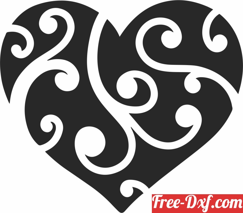 Download Heart wall decor valentines RS2yC High quality free Dxf