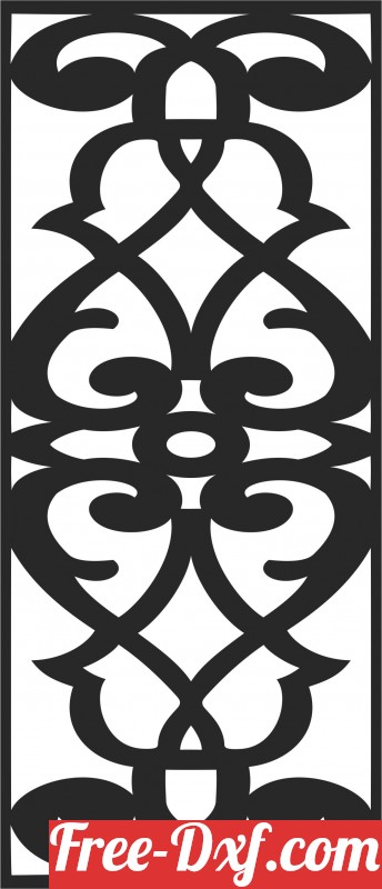 Download Wall DECORATIVE DOOR Ra33O High quality free Dxf file