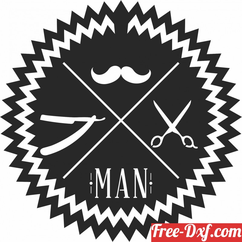Download Barbershop Man clipart RjYeF High quality free Dxf files