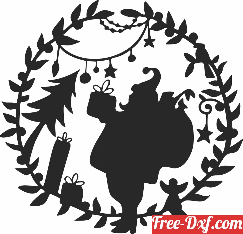 Download christmas Santa Claus with gifts RvN80 High quality free