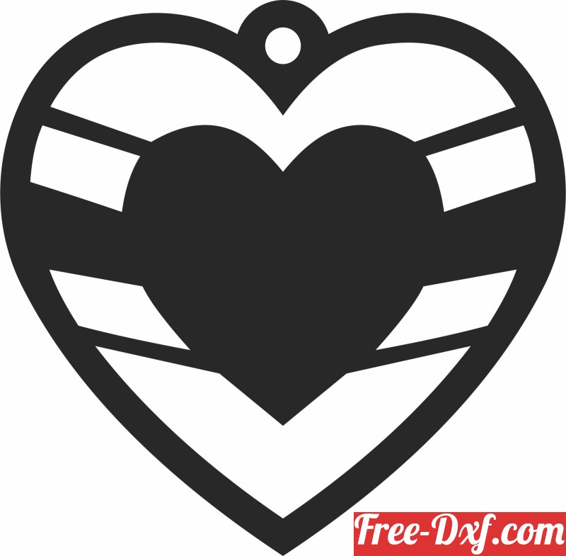 Download Heart ornament S1mED High quality free Dxf files, Svg, C