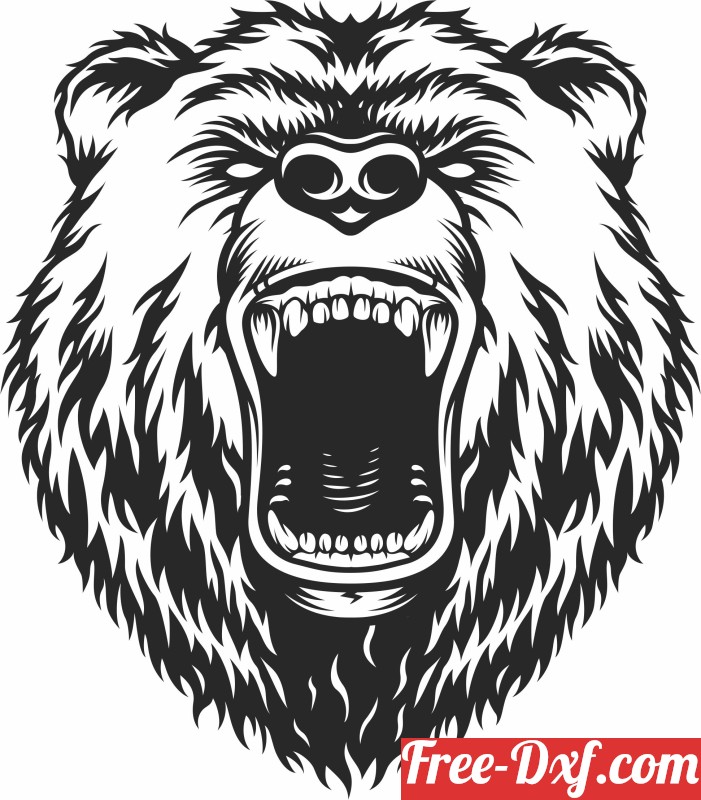 Download angry bear clipart cdr S2sOG High quality free