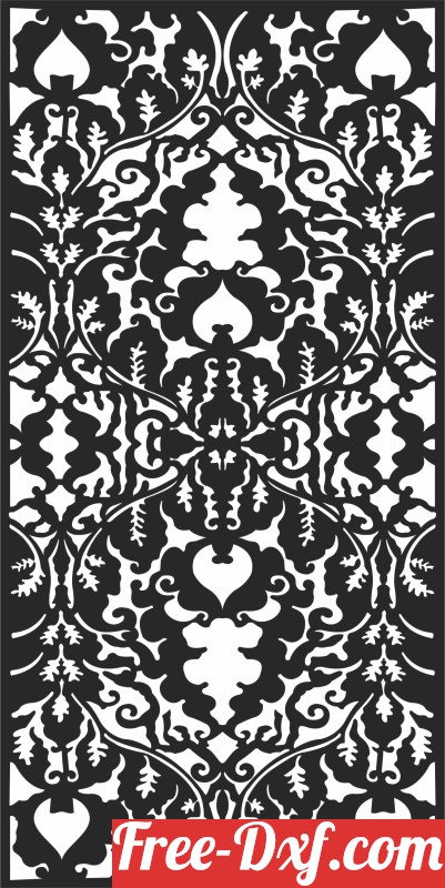 Download DOOR DECORATIVE wall SFKSr High quality free Dxf fil