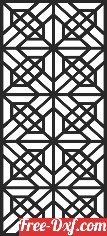 Download door PATTERN door ST64m High quality free Dxf files, Sv
