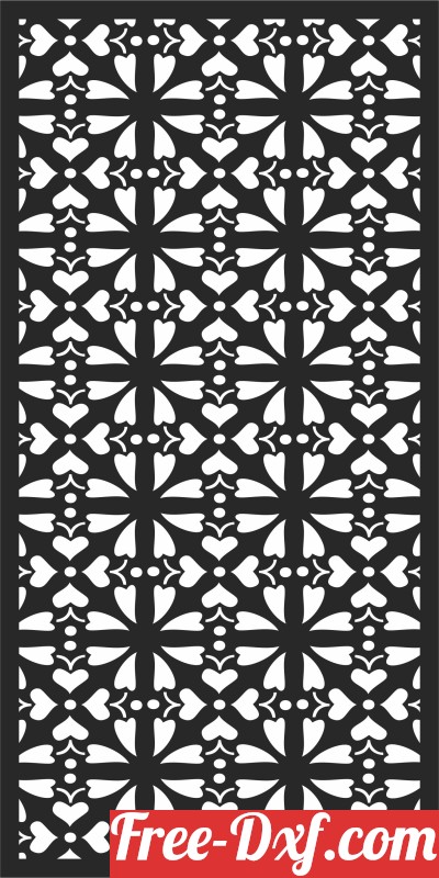 Download decorative Door Screen SYF4v High quality free Dxf files