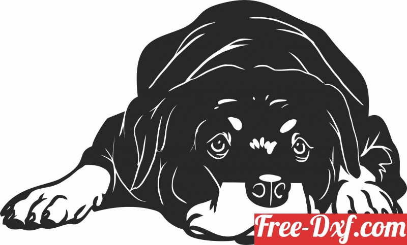 Download Dog art clipart TDUXN High quality free Dxf files, Svg,