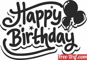 Download Birthday clipart designs High quality free Dxf files, Sv
