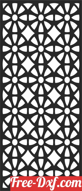 Download screen Wall Pattern Tr367 High quality free Dxf files,