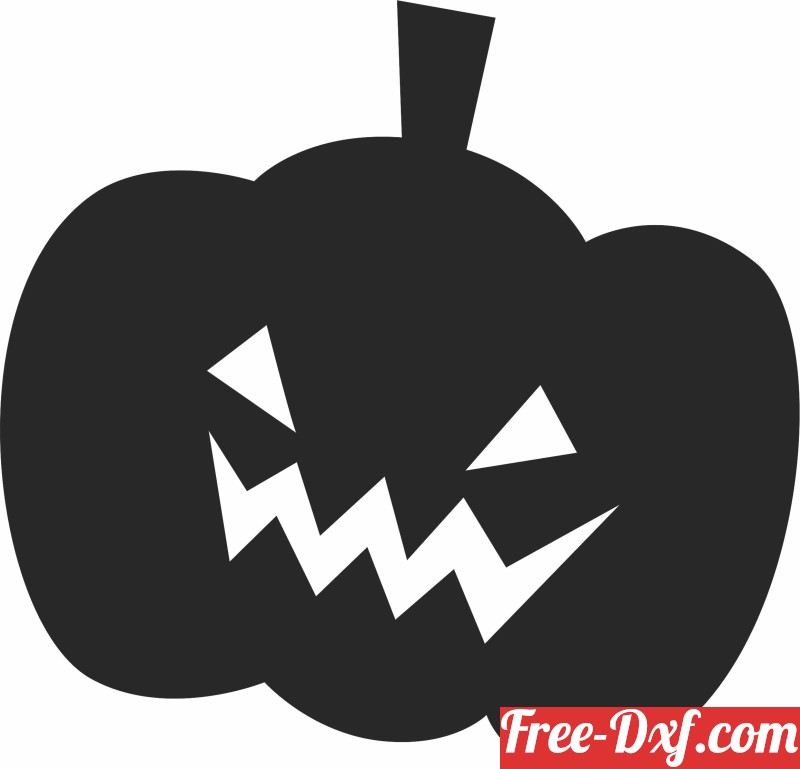 Download Halloween Pumpkin art TwH4F High quality free Dxf files