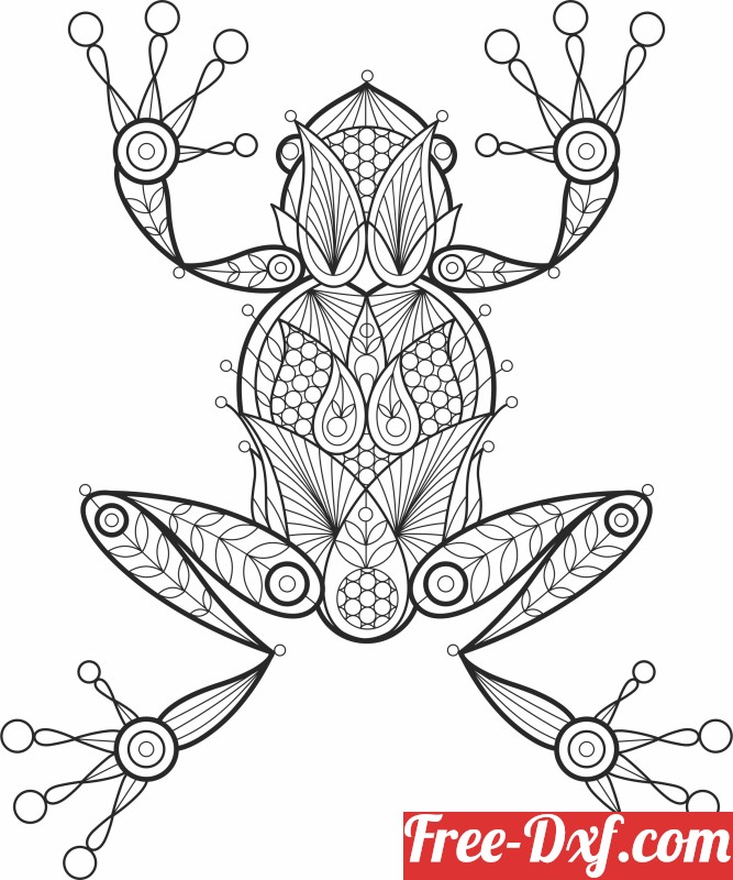 Download decorative frog TynKO High quality free Dxf files, Svg,
