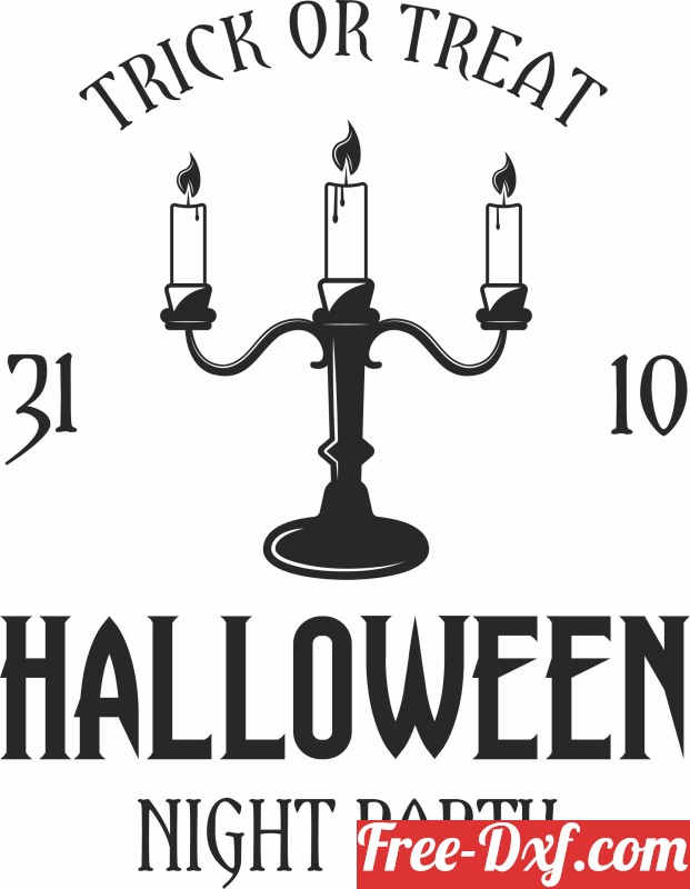 Download halloween night party clipart U64Rn High quality free Dx