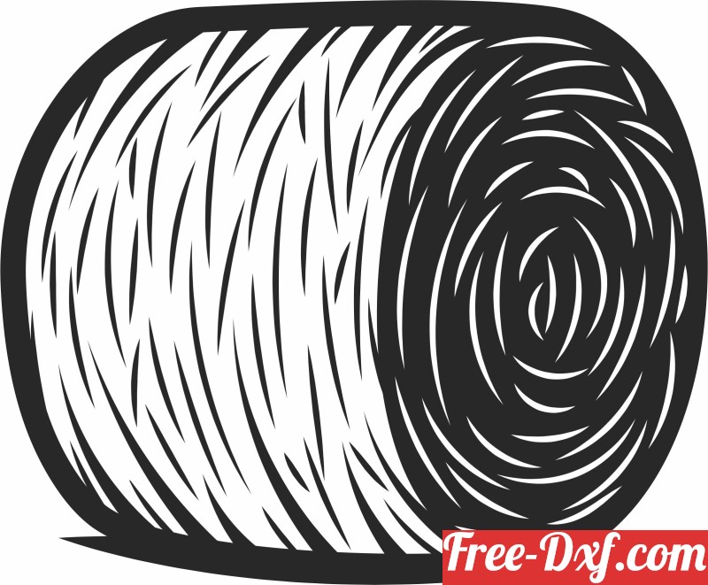 Download Hay Bale cliparts UYHvy High quality free Dxf files, Svg