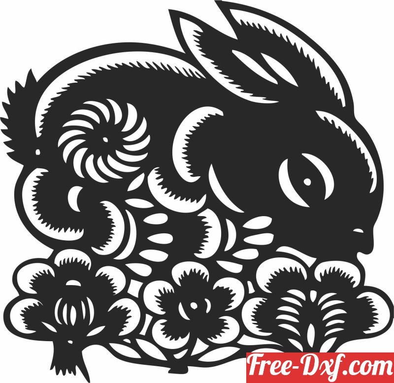 Download happy easter bunny clipart UciOS High quality free Dxf f