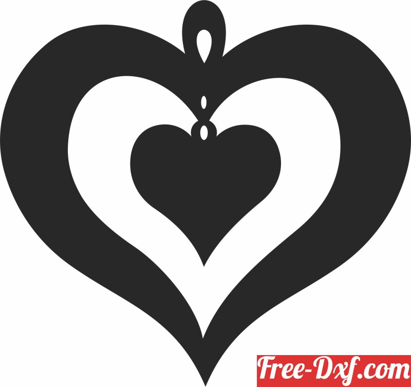 Download heart love ornaments V55Dy High quality free Dxf files,