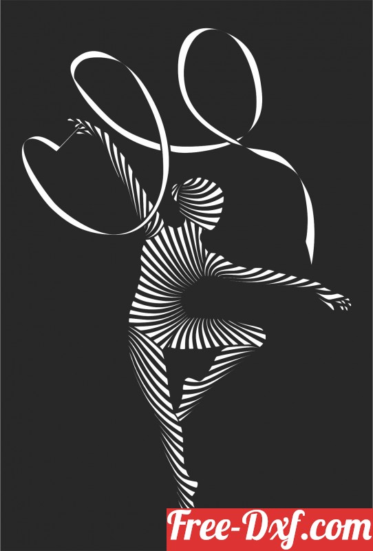 Download Ballet dancer clipart design V9MDE High quality free Dxf