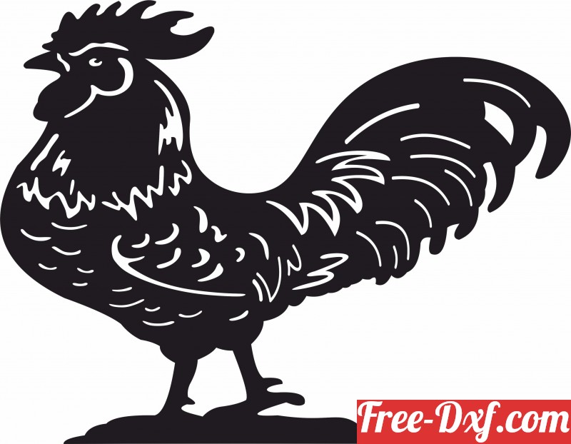 Download Rooster Hen Chicken Garden Farm decoration dxf Vr2TI Hig Download Rooster Hen Chicken Garden Farm decoration dxf Vr2TI Hig