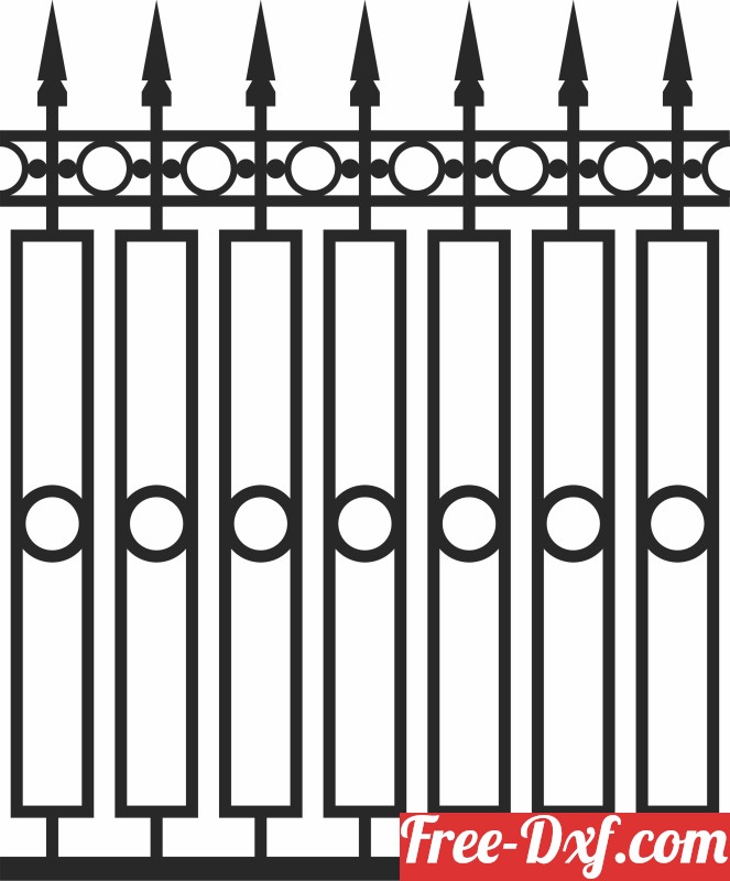 Download Gate Door Fence WSnYb High quality free Dxf files, Svg,