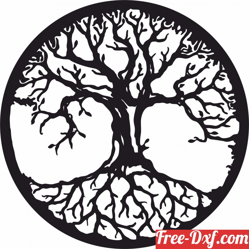 Download tree of life wall spiritual art dxf WhOxt High quality f