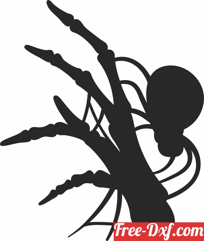 Download halloween Skeleton Hand with spider WhkdU High quality f