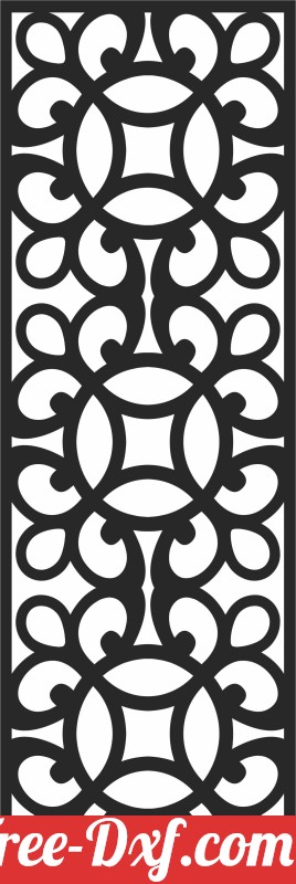 Download Decorative screen door X0nKf High quality free Dxf files