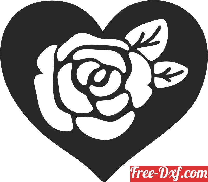 Download Heart wall decor valentines YDe1A High quality free Dxf