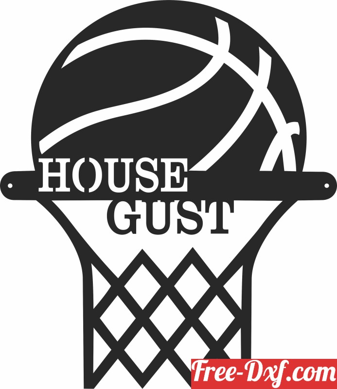 Download basketball hoop monogram decor dxf YLdoc High quality fr
