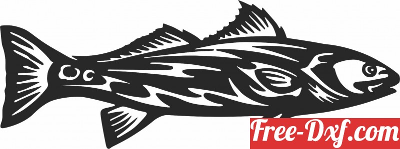 Download fish silhouette clipart YyDZd High quality free Dxf file