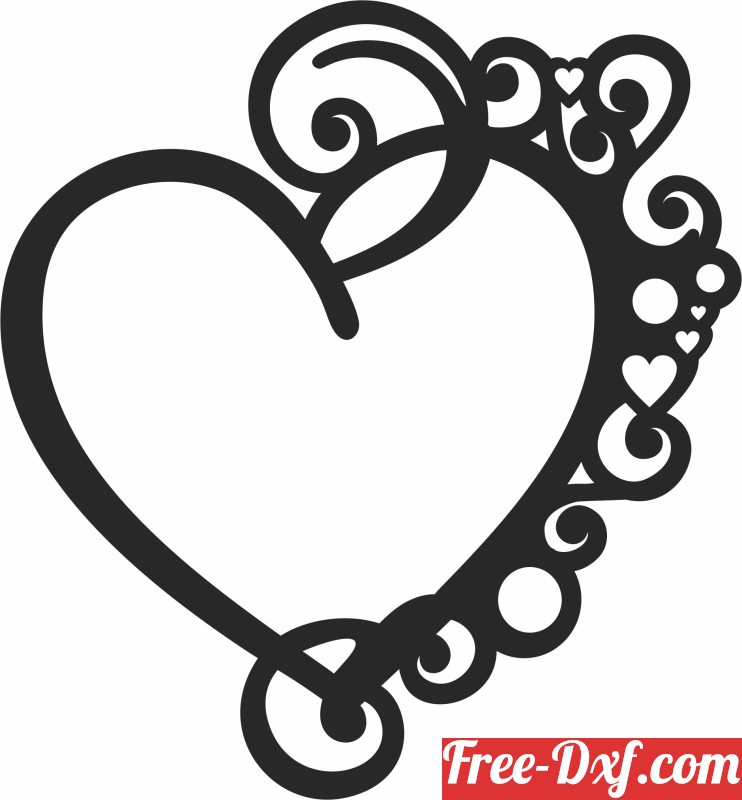 Download Heart clipart Z3QvW High quality free Dxf files, Svg, Cd