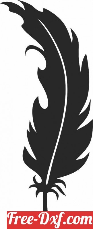 Download Feather decor sign dxf ZyWUv High quality free
