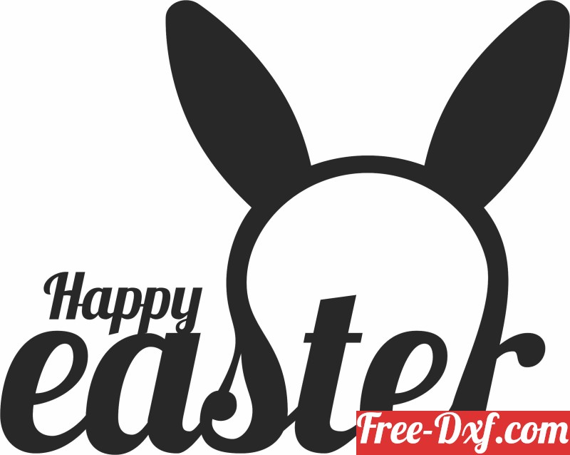 Download happy easter sign svg a1VsZ High quality free