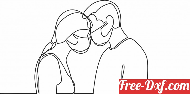 Download couple wall decor ax6A6 High quality free Dxf files, Svg