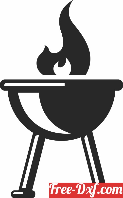 Download bbq grill sign dxf bjY8u High quality free