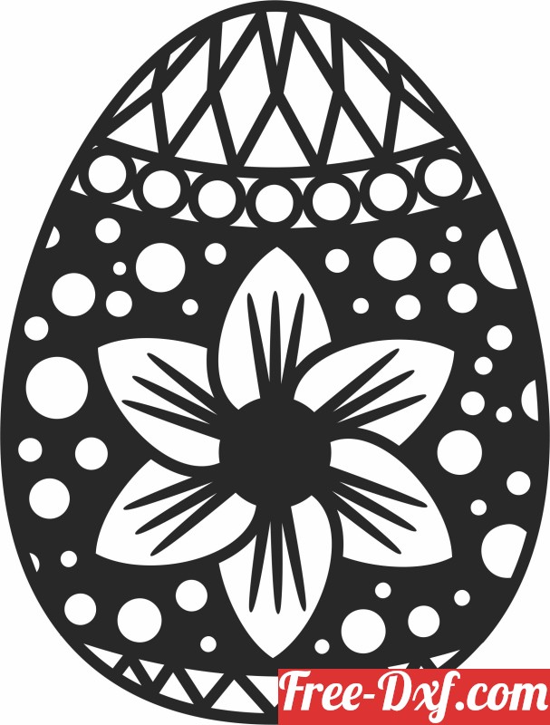 Download easter egg decorative bmoOm High quality free Dxf files,