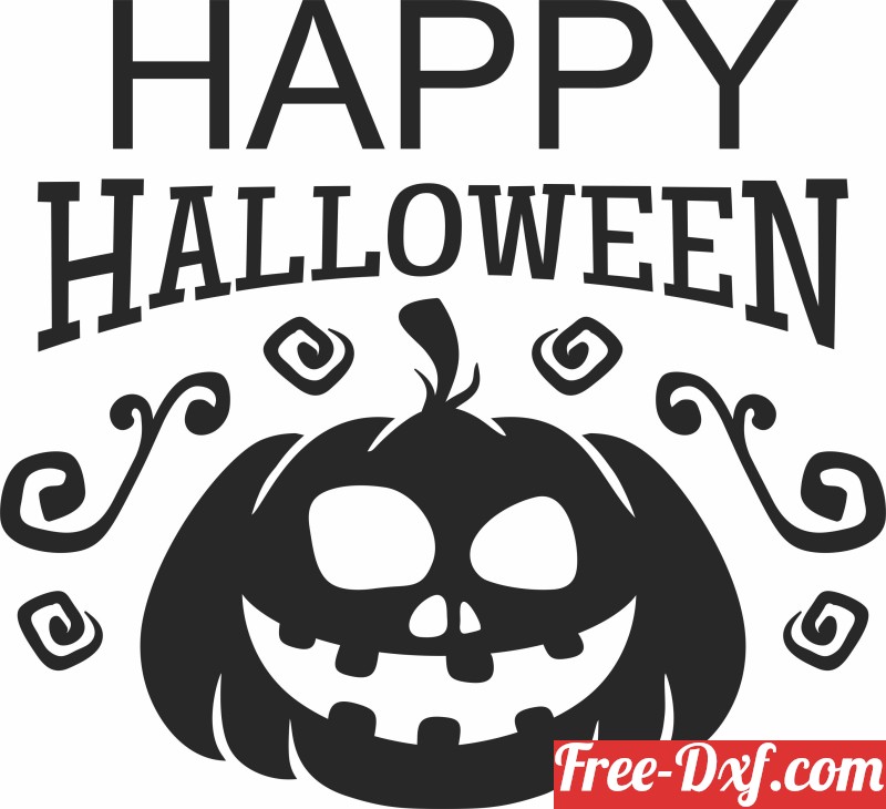 Download happy halloween clipart buWvc High quality free Dxf file