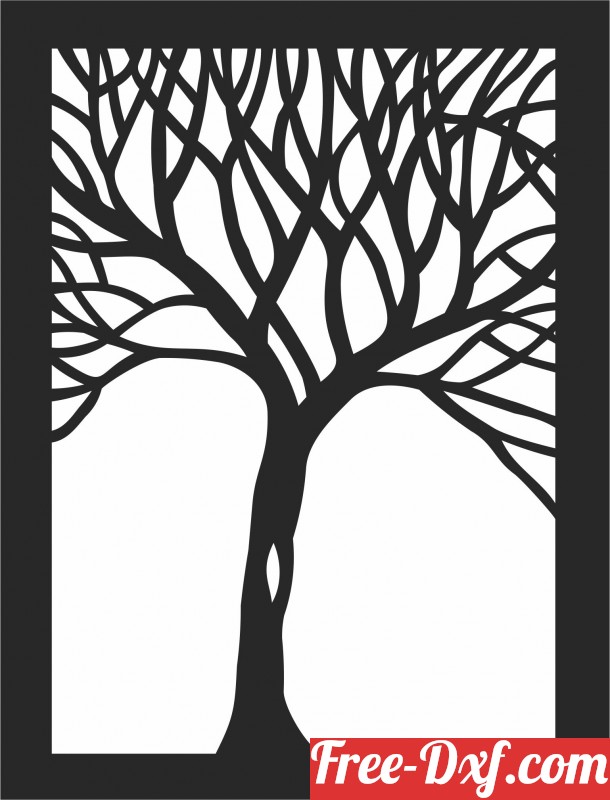 Download tree wall decors c5Yzs High quality free Dxf files, Svg,