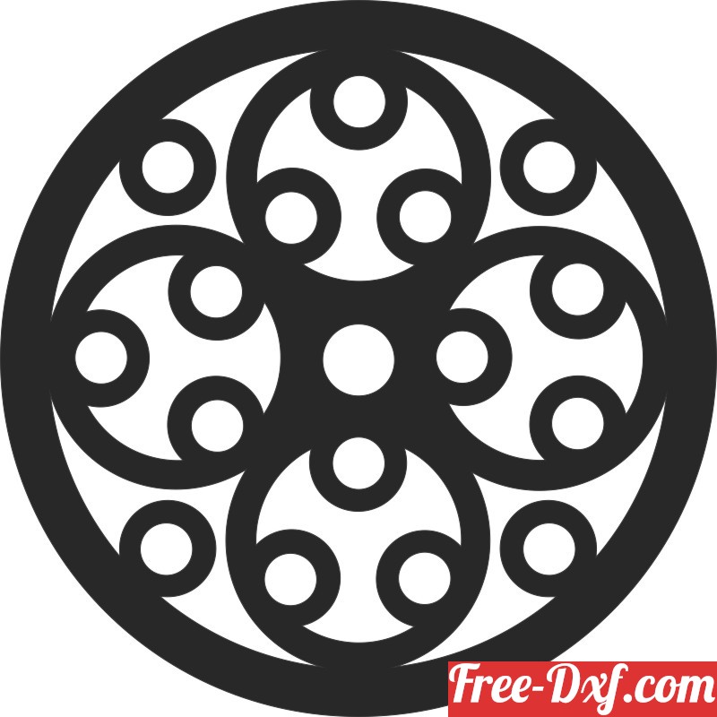 Download round pattern cool wall decor c8Rql High quality free Dx