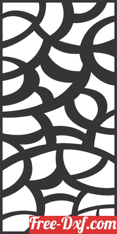 Download decorative panels for doors wall screen pattern dxf cfu3