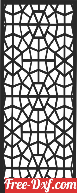 Download decorative panel wall separator door pattern dxf cikeJ H